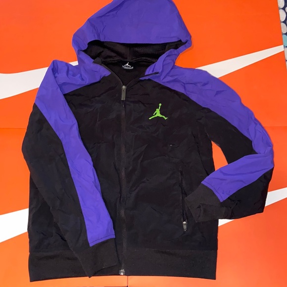 Jordan | Jackets & Coats | Nike Jordan Jacket Black And Purple | Poshmark